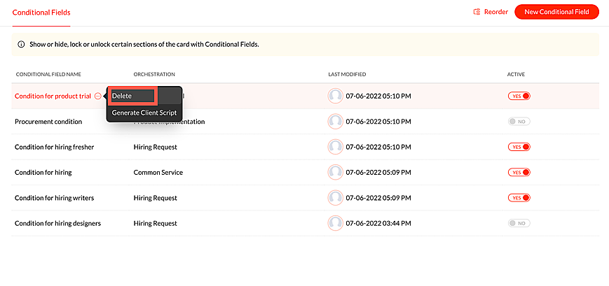 Conditional Fields | Online Help | Qntrl Conditional Fields | Online Help | Qntrl