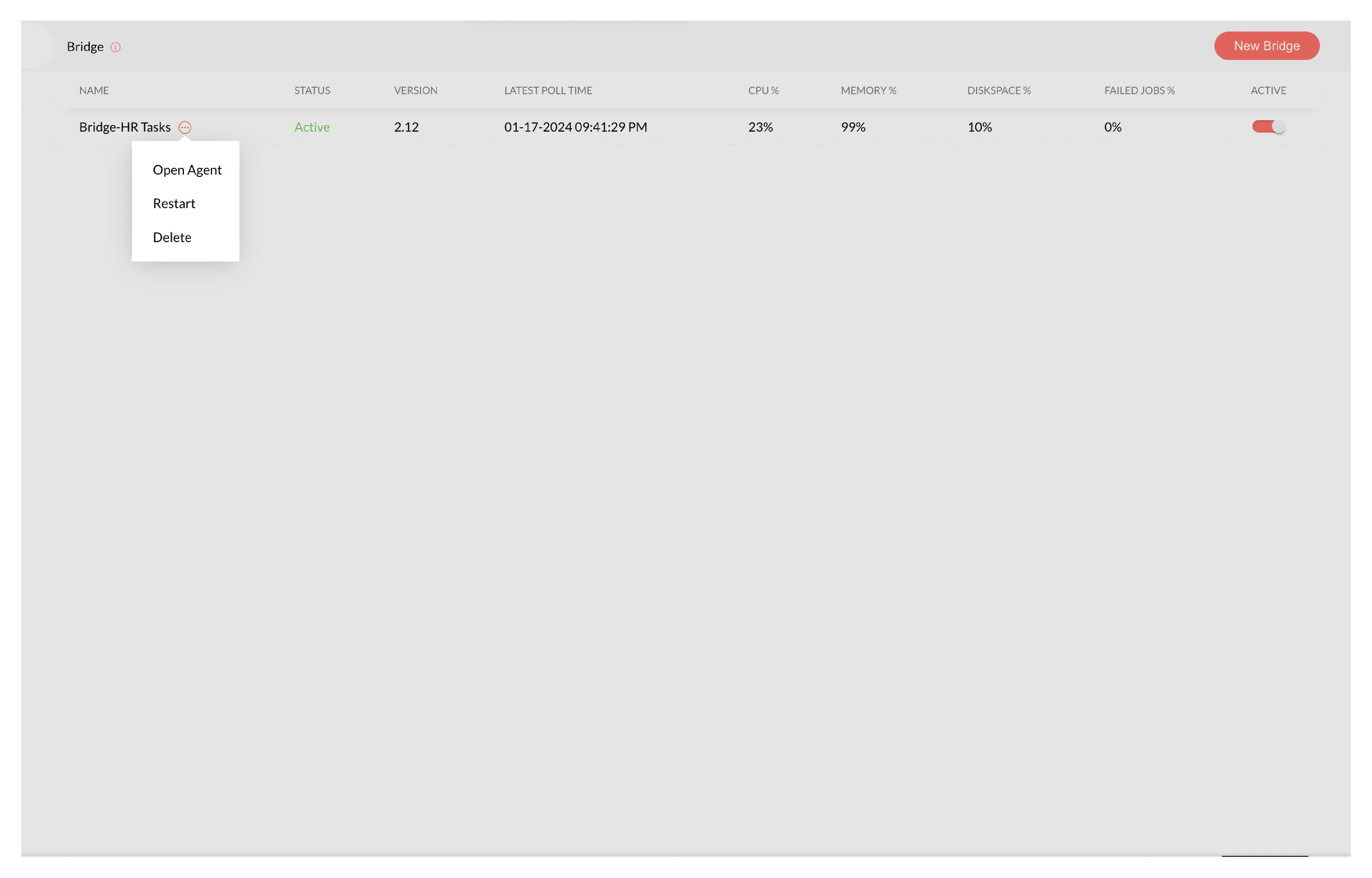 Bridge Agent Settings Qntrl Bridge Online Help Oauth Configuration